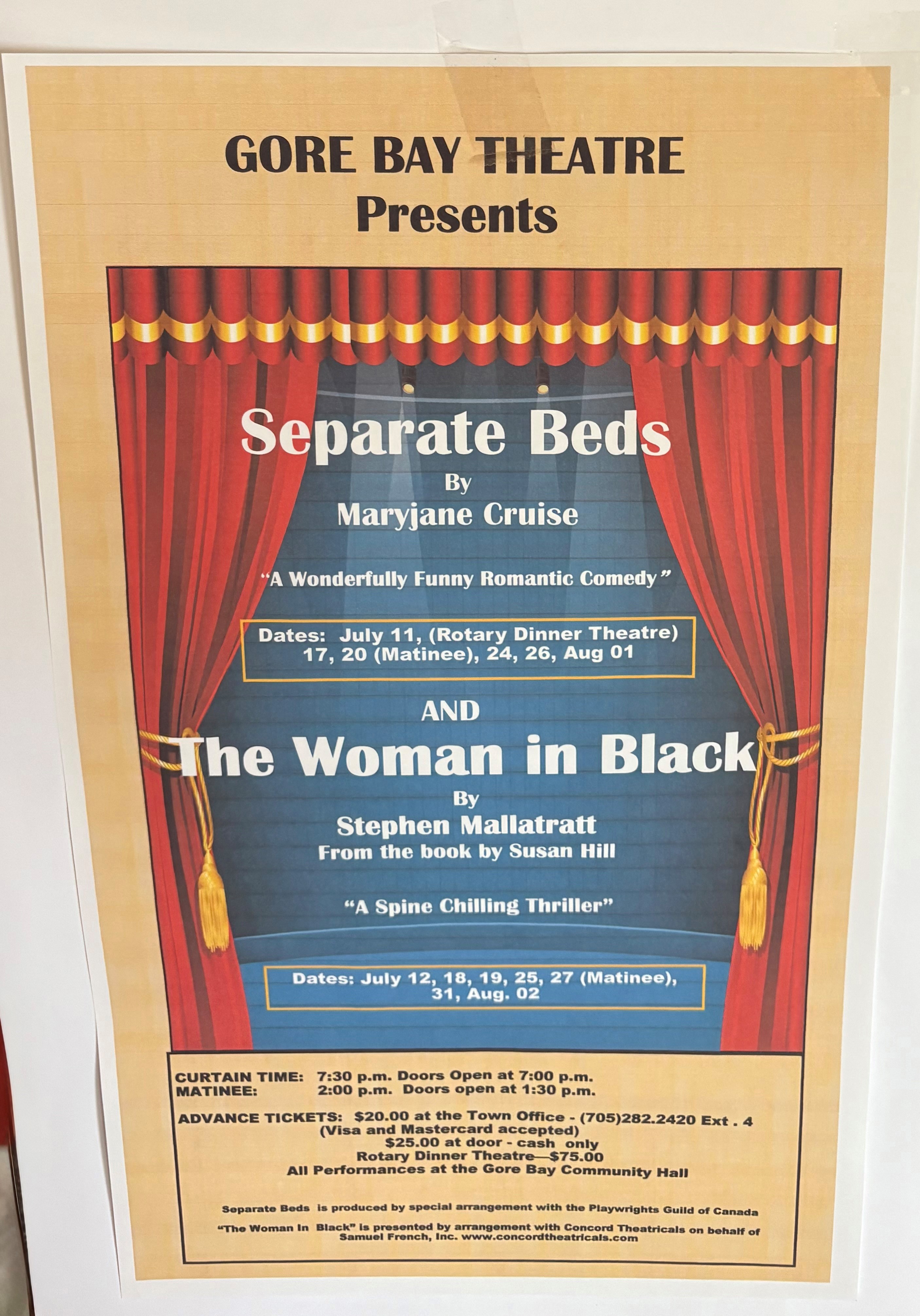 Summer Theatre | Town of Gore Bay